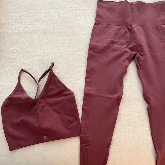 SET Active | Other | Set Active Leggings And Y Back Sports Bra | Poshmark